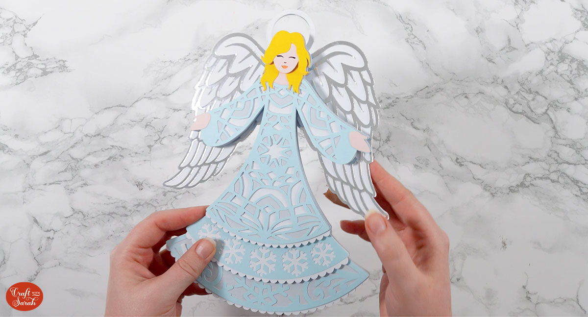 CCC Day 11 ️ Beautiful Christmas Angel Papercraft - Craft with Sarah