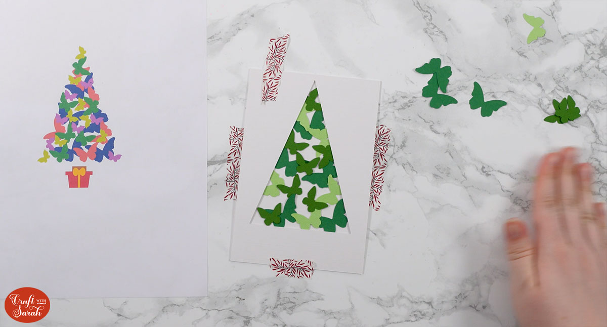 CCC Day 14 ️ Butterfly Tree Card - Use Your Scraps! - Craft with Sarah