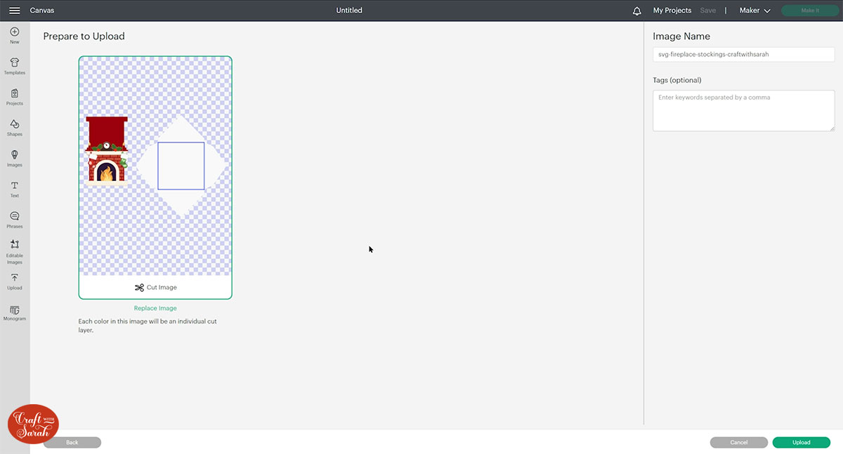 CCC Day 17 ️ Family Fireplace Papercraft to Personalize - Craft with Sarah