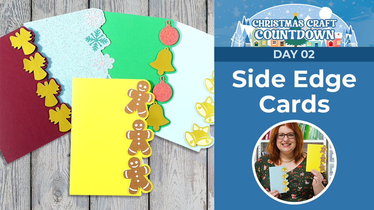 CCC 2022 Day 02 ️ Christmas Side Edge Cards - Craft with Sarah