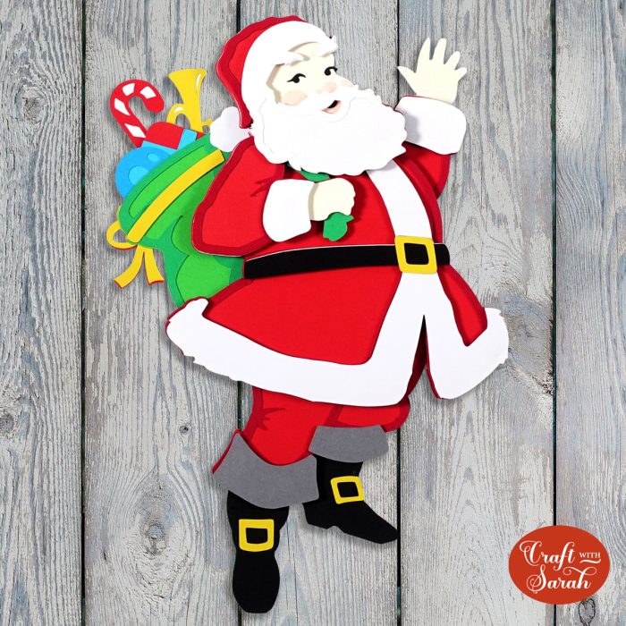 CCC Day 03 ️ Traditional Santa Layered Design - Craft with Sarah