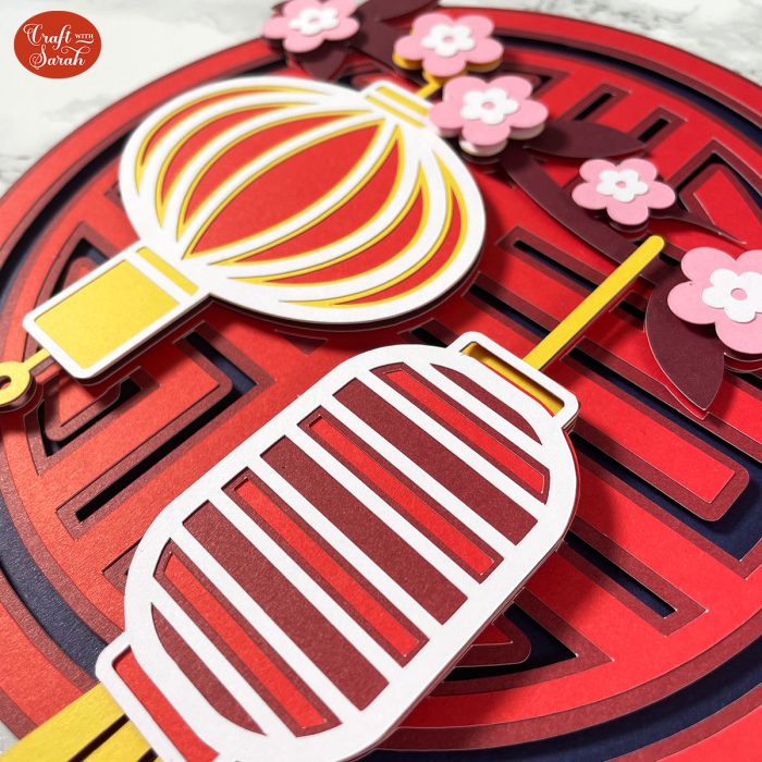 Free Chinese Lanterns SVG ️ Chinese New Year Craft Idea - Craft with Sarah