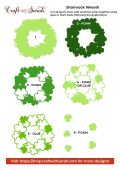 Lucky Shamrock Wreath ☘️ Free SVG for St Patrick's Day - Craft with Sarah