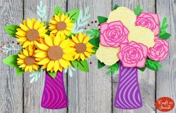 Cricut Paper Rose Tutorial 🌹 3D Layered Rose SVG - Craft with Sarah