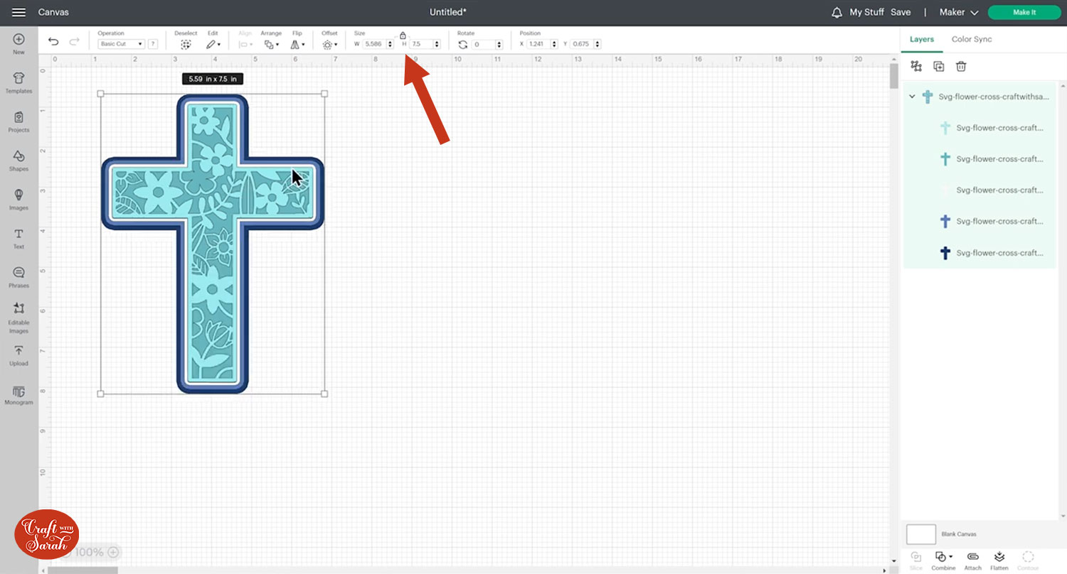 ECC Day 04 🌼 Flower Cross Layered Design - Craft with Sarah