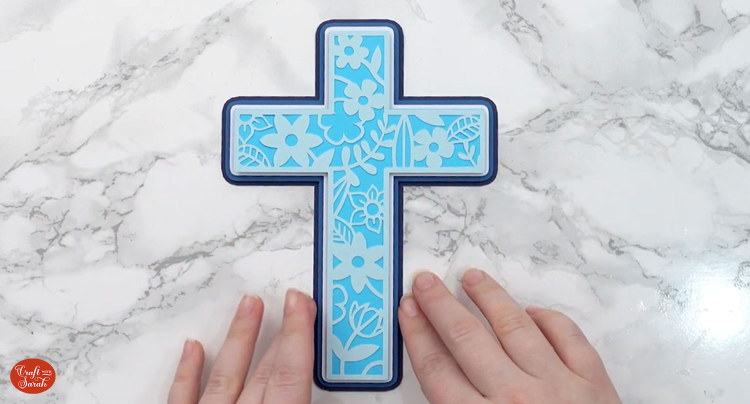 ECC Day 04 🌼 Flower Cross Layered Design - Craft with Sarah