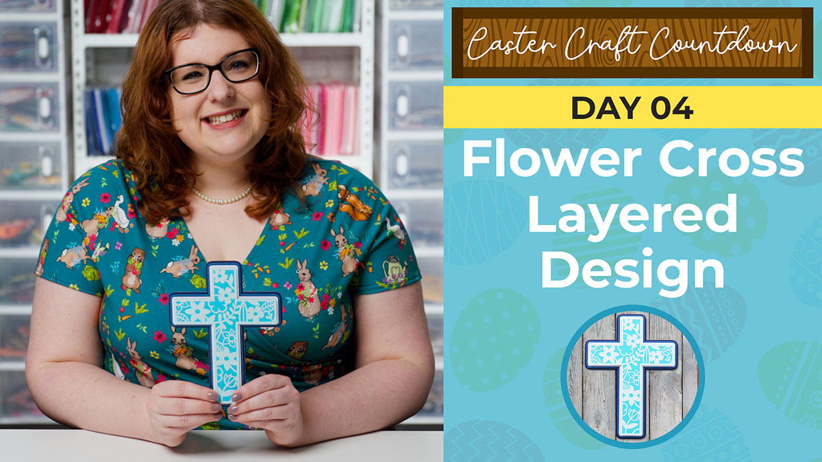ECC Day 04 🌼 Flower Cross Layered Design - Craft with Sarah