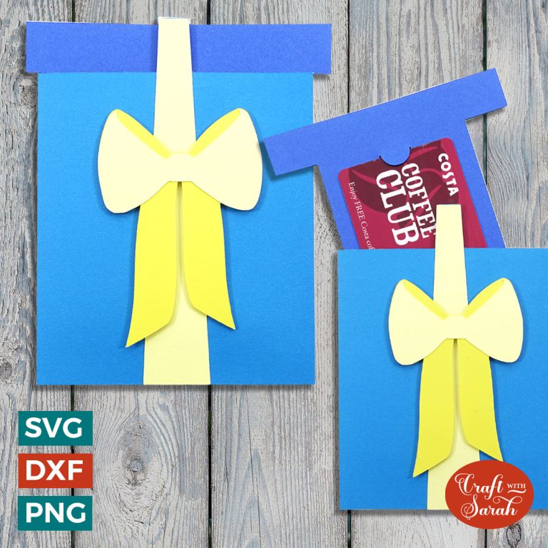 Easy Cricut Gift Card Holders with FREE SVG! - Craft with Sarah