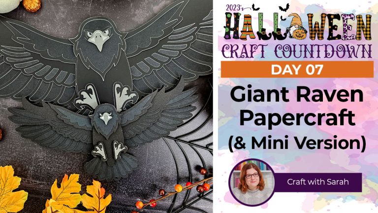 HCC 2023 Day 07 🦇 Giant Off-the-Mat Raven - Craft with Sarah