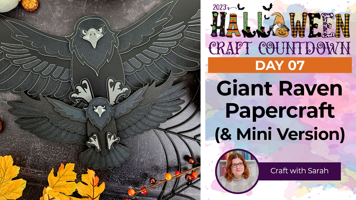 HCC 2023 Day 07 🦇 Giant Off-the-Mat Raven - Craft with Sarah