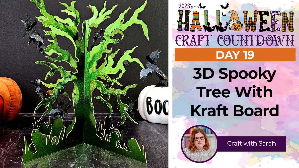 HCC 2023 Day 19 🦇 3D Spooky Trees from Kraft Board - Craft with Sarah