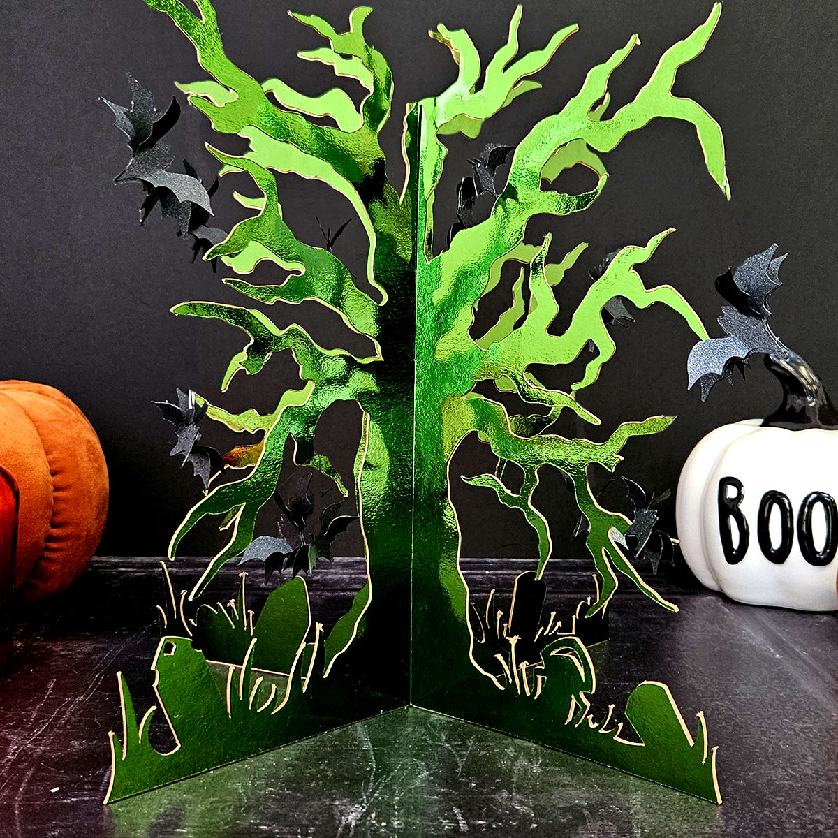 HCC 2023 Day 19 🦇 3D Spooky Trees from Kraft Board - Craft with Sarah
