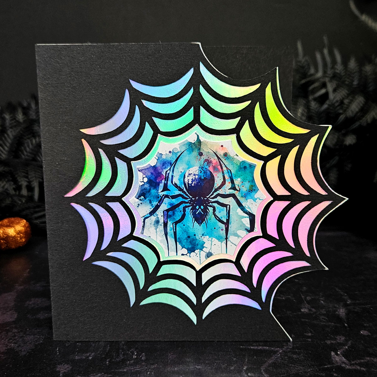 HCC 2023 Day 11 🦇 Spider Web Shaped Card - Craft with Sarah