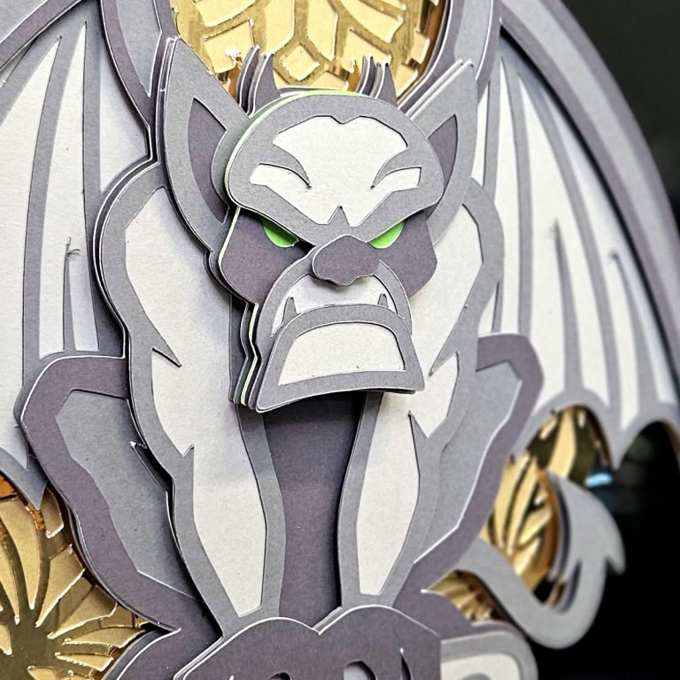 HCC 2023 Day 15 🦇 Grumpy Gargoyle Papercraft - Craft with Sarah