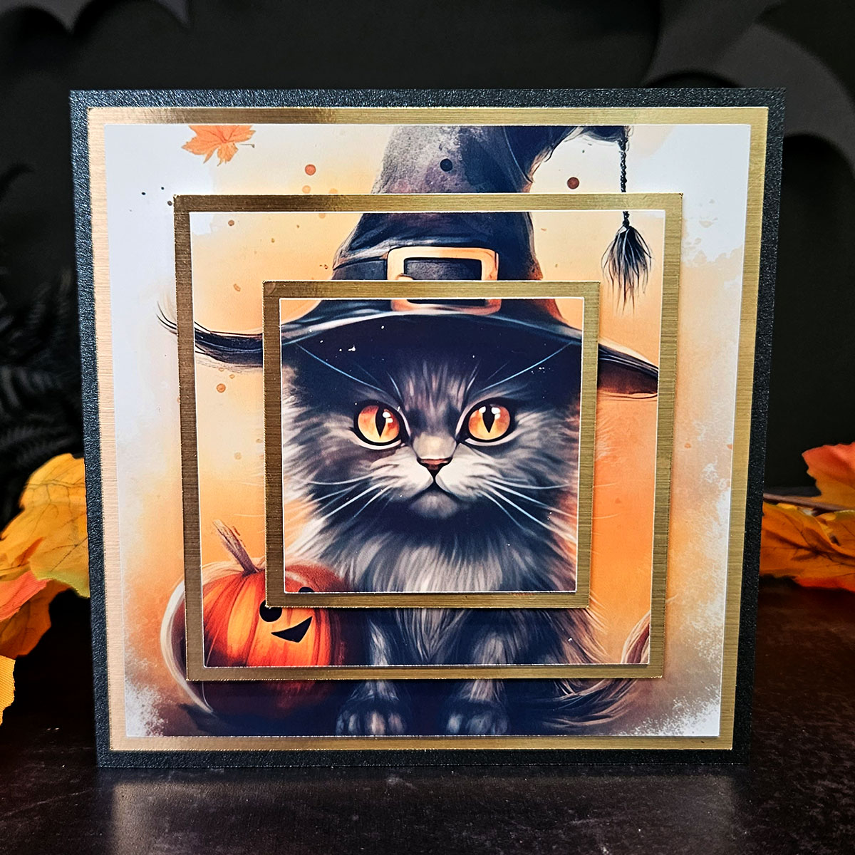 HCC 2023 Day 17 🦇 Print then Cut Pyramid Cards - Craft with Sarah