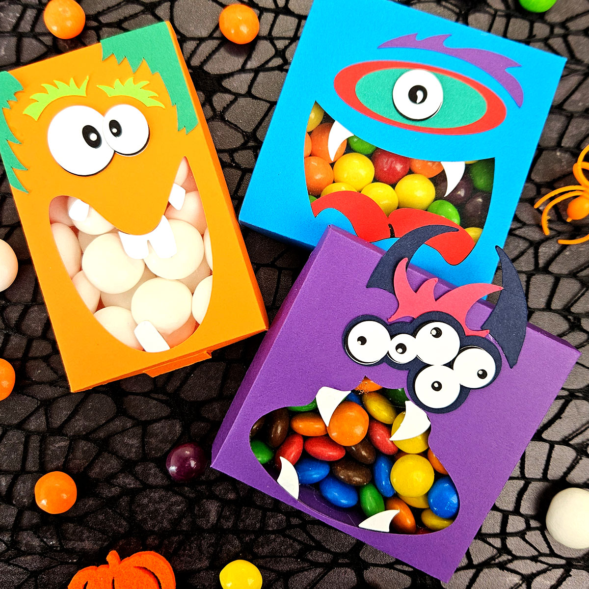 HCC 2023 Day 05 🦇 Monster Face Treat Boxes - Craft with Sarah