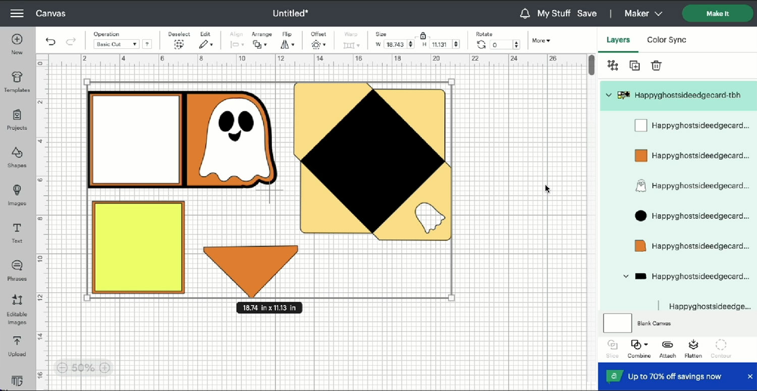 HCC 2023 Day 08 🦇 Happy Ghost Side Edge Card - Craft with Sarah