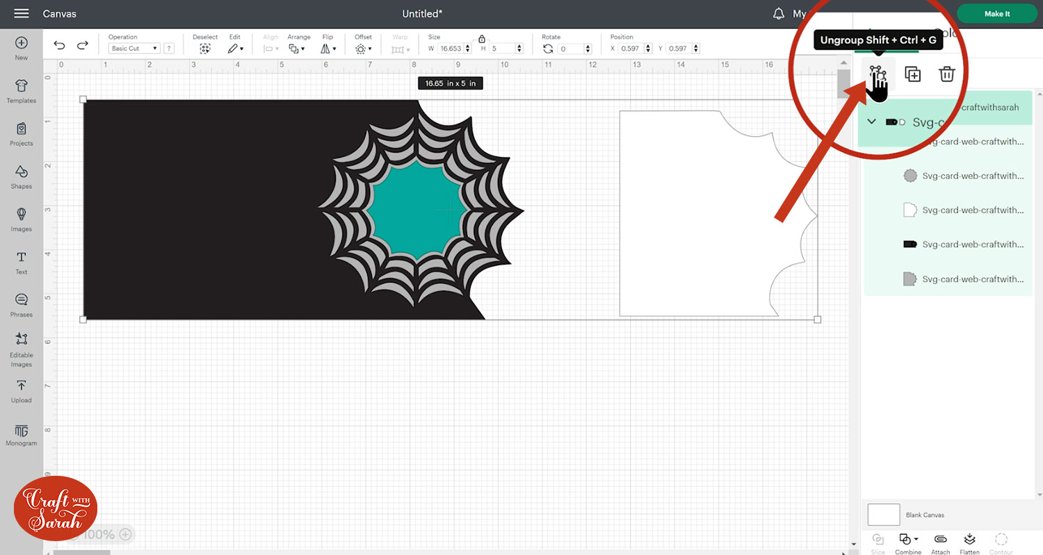 HCC 2023 Day 11 🦇 Spider Web Shaped Card - Craft with Sarah