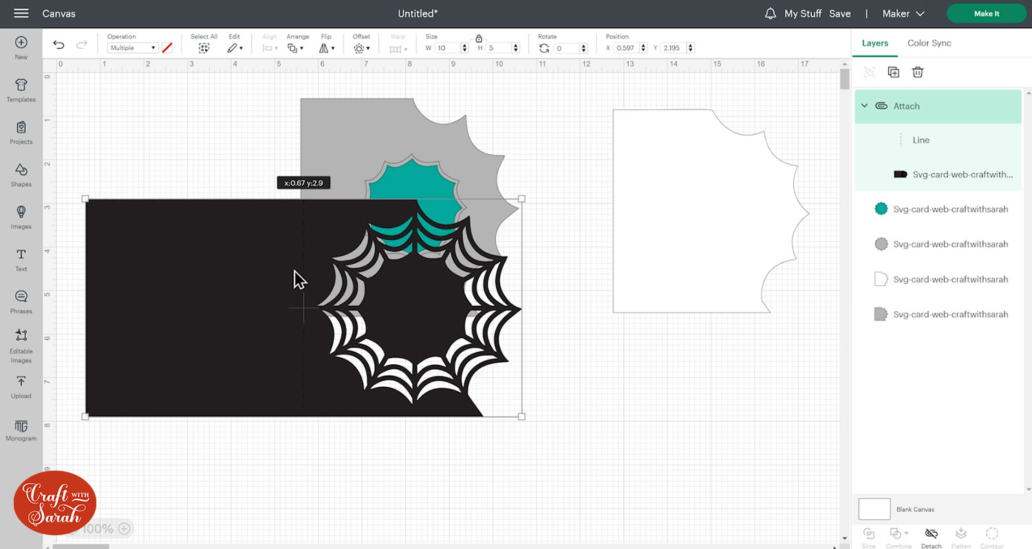 HCC 2023 Day 11 🦇 Spider Web Shaped Card - Craft with Sarah