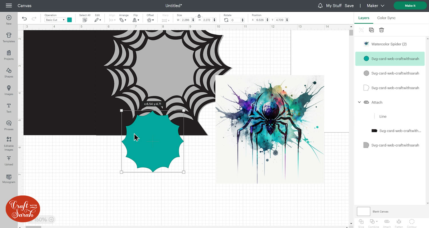 HCC 2023 Day 11 🦇 Spider Web Shaped Card - Craft with Sarah