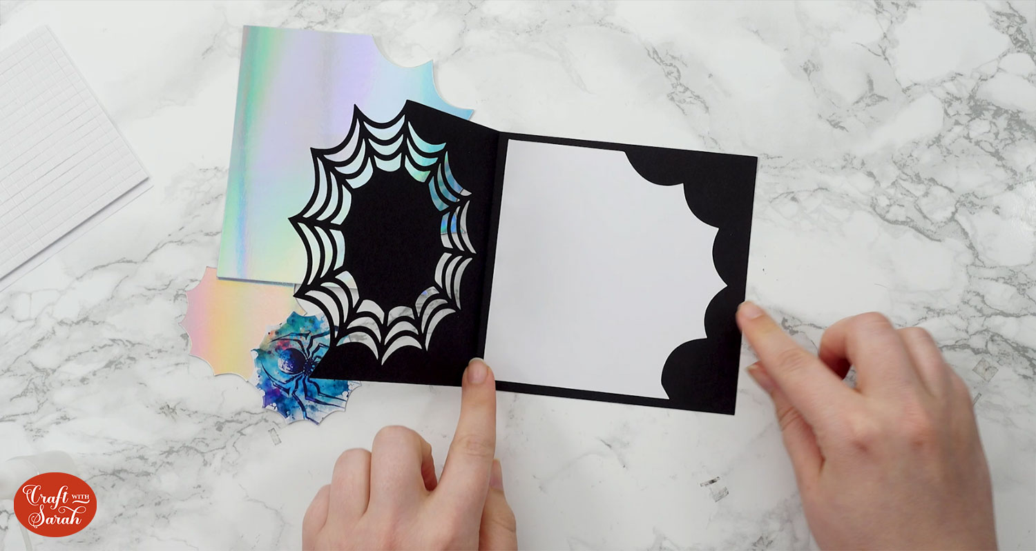 HCC 2023 Day 11 🦇 Spider Web Shaped Card - Craft with Sarah