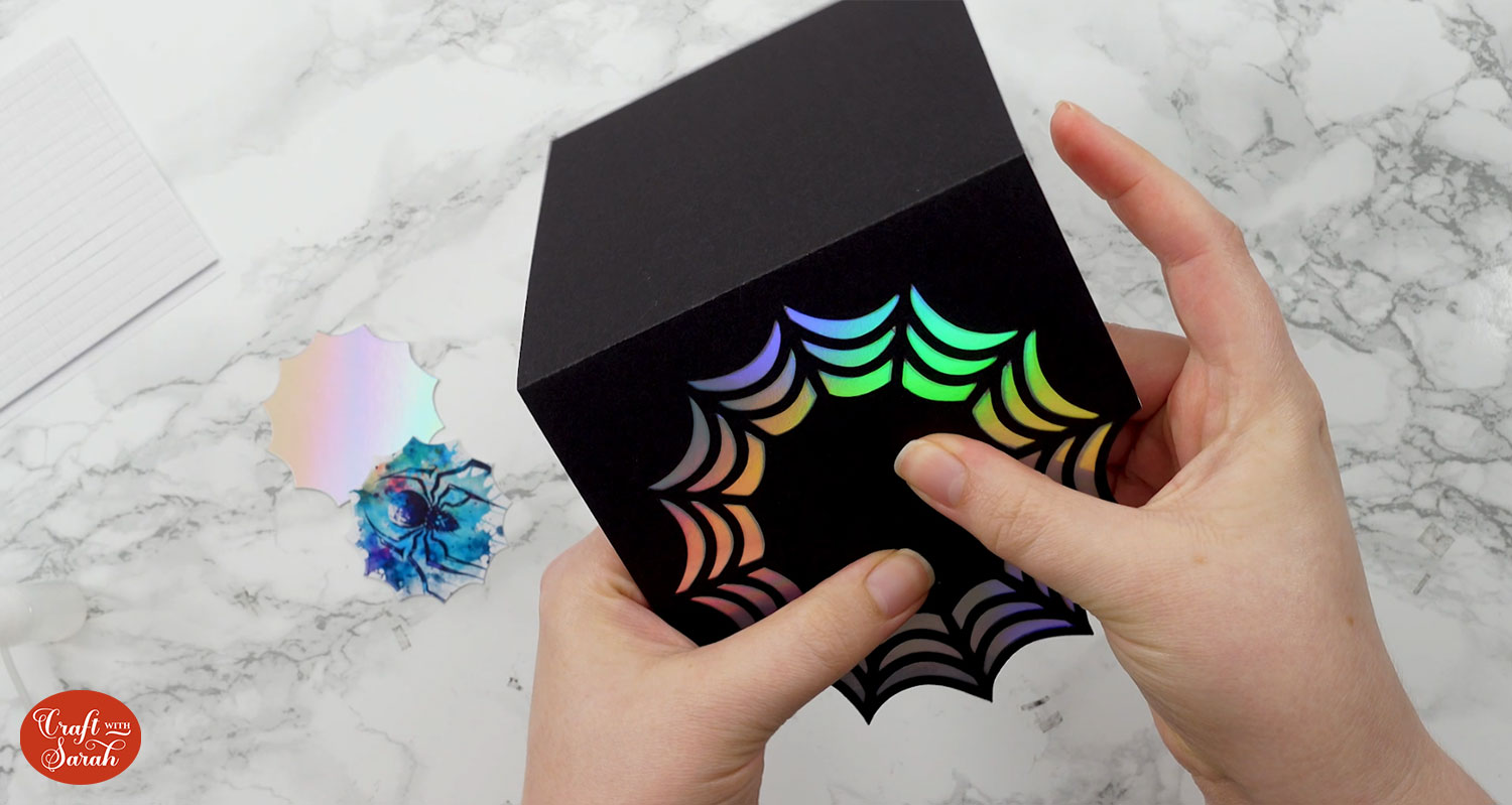 HCC 2023 Day 11 🦇 Spider Web Shaped Card - Craft with Sarah