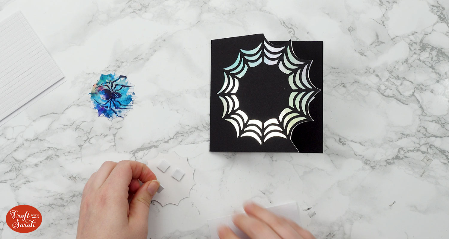 HCC 2023 Day 11 🦇 Spider Web Shaped Card - Craft with Sarah