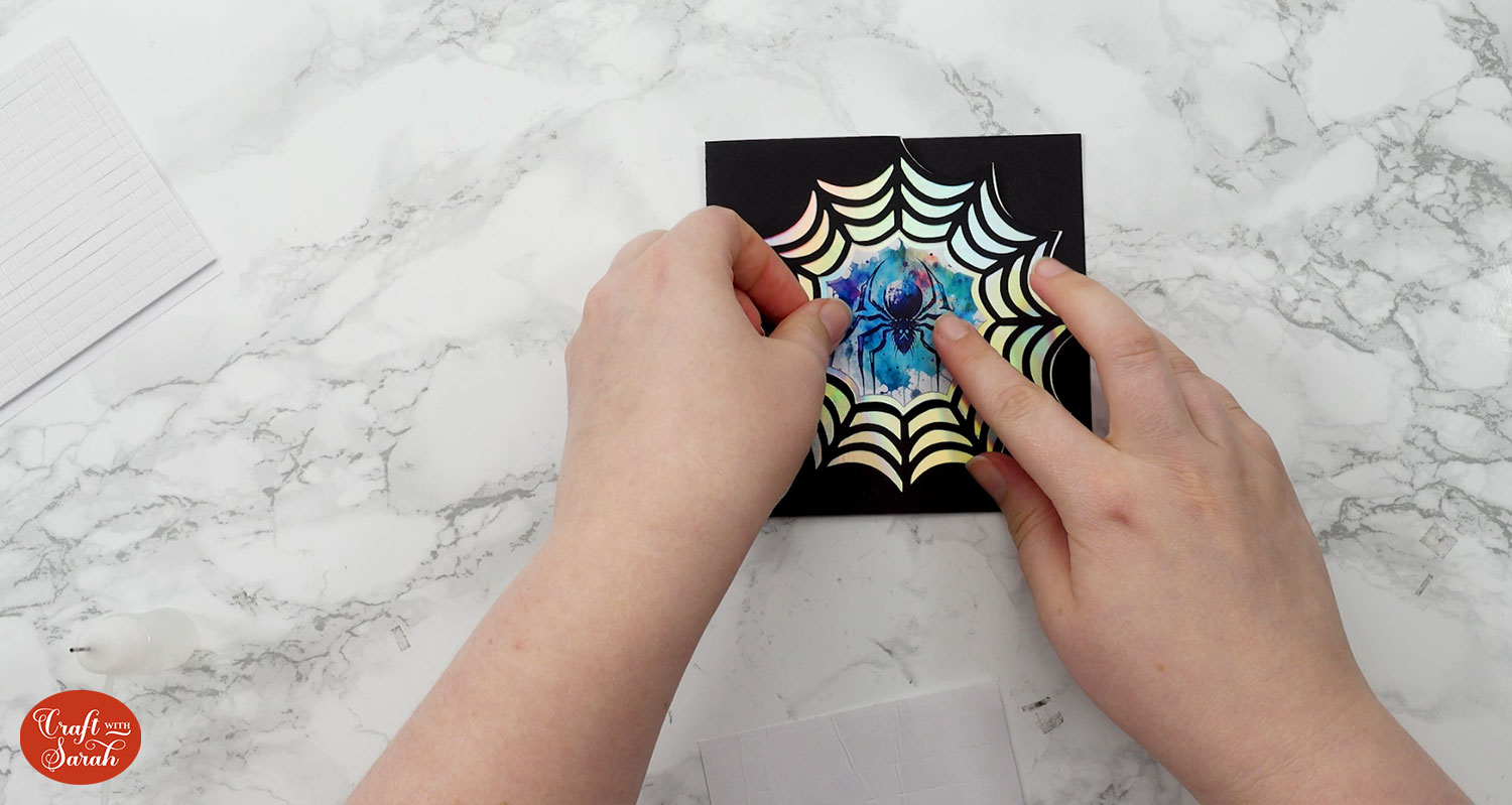 HCC 2023 Day 11 🦇 Spider Web Shaped Card - Craft with Sarah