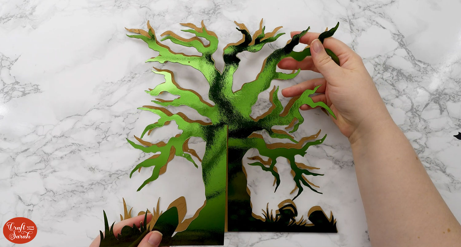 HCC 2023 Day 19 🦇 3D Spooky Trees from Kraft Board - Craft with Sarah