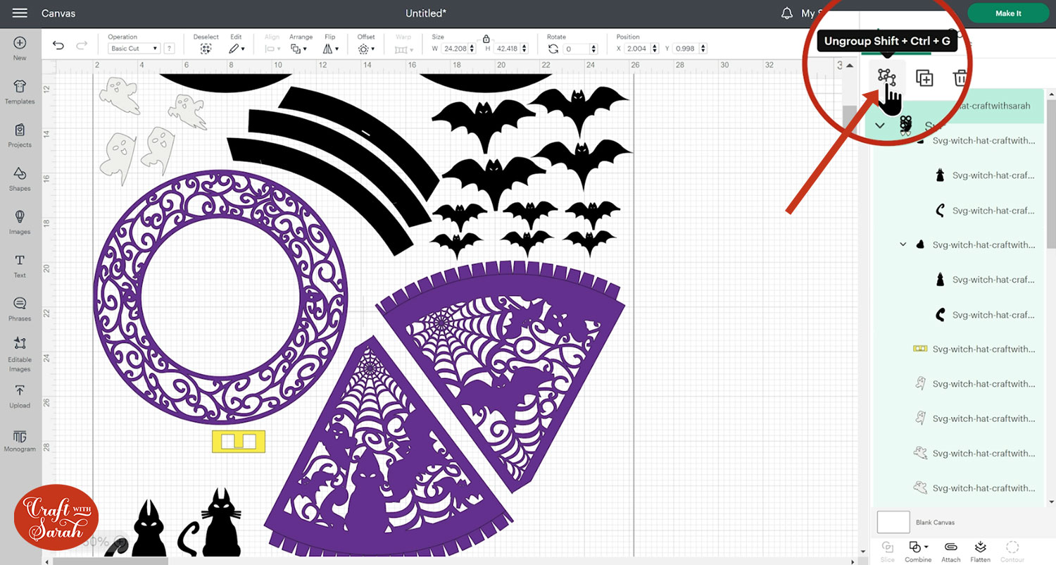 HCC 2023 Day 09 🦇 3D Light-Up Witch Hat - Craft with Sarah