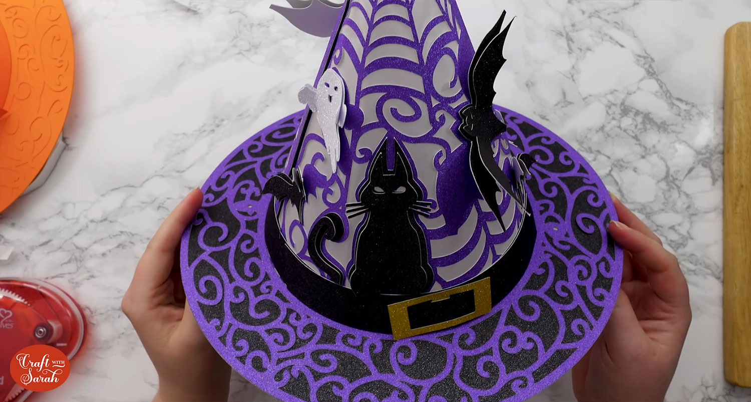 HCC 2023 Day 09 🦇 3D Light-Up Witch Hat - Craft with Sarah