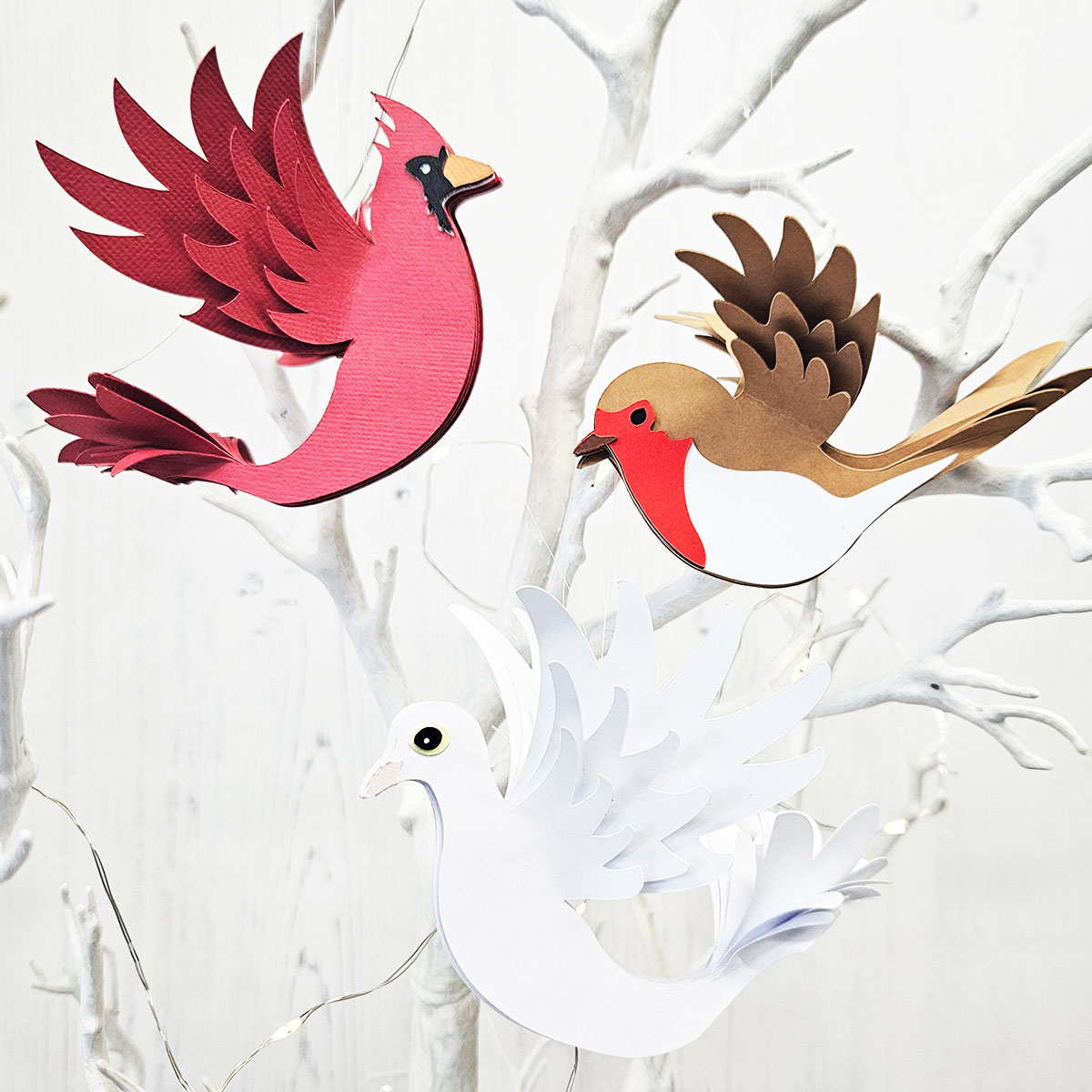 CCC 2023 Day 09 ☃️ Hanging Bird Decorations - Craft with Sarah