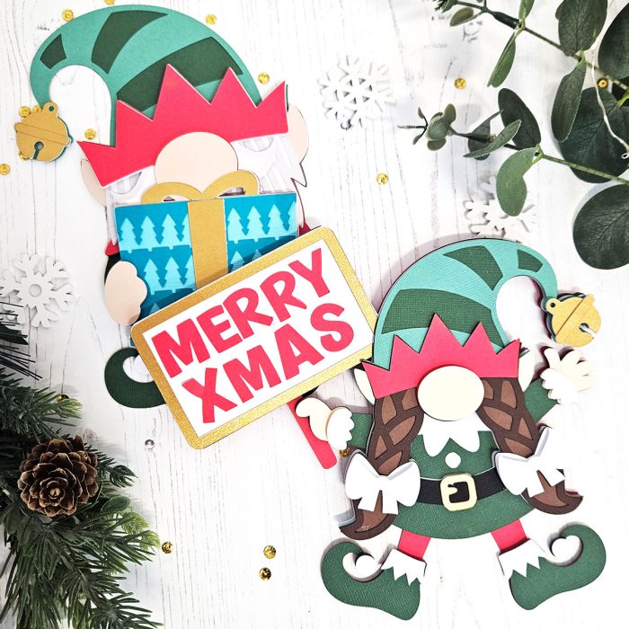 CCC 2023 Day 17 ☃️ Elf Gnome Layered Designs - Craft with Sarah