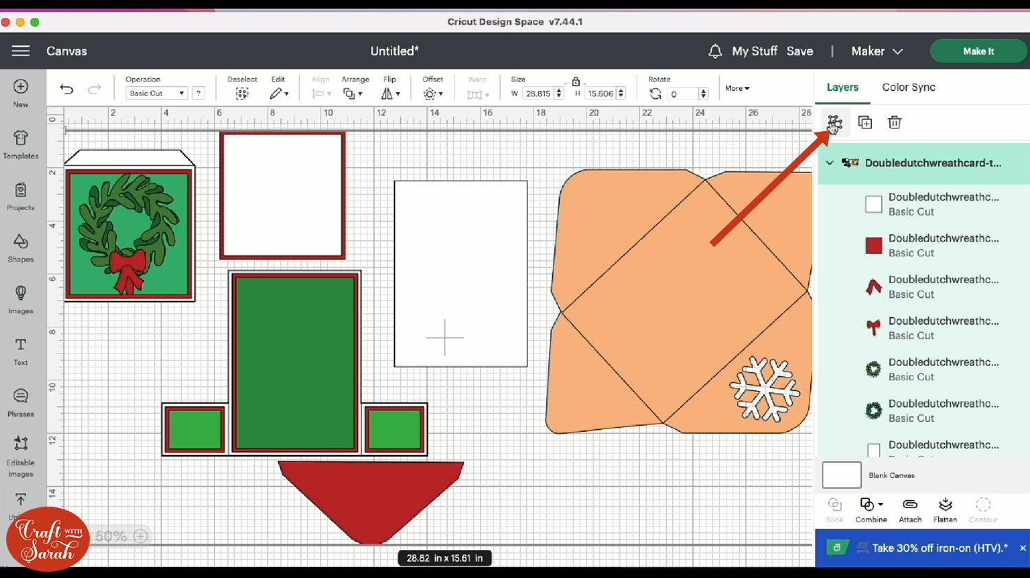 CCC 2023 Day 16 ☃️ Double Dutch Card - Craft with Sarah