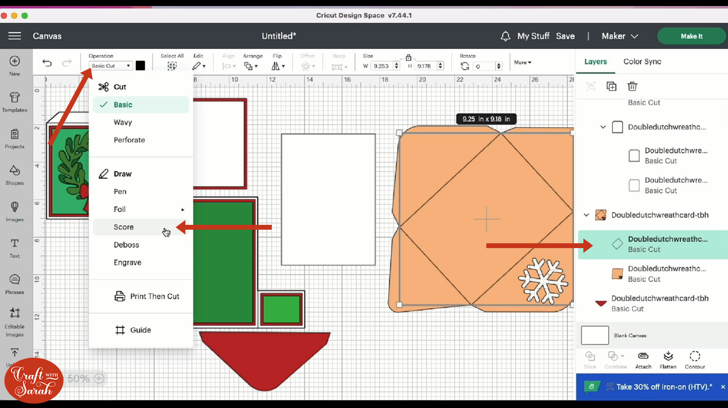 CCC 2023 Day 16 ☃️ Double Dutch Card - Craft with Sarah