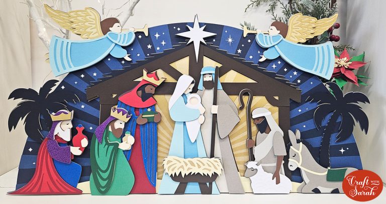 CCC 2023 Day 11 ☃️ Giant Nativity Sign - Craft with Sarah