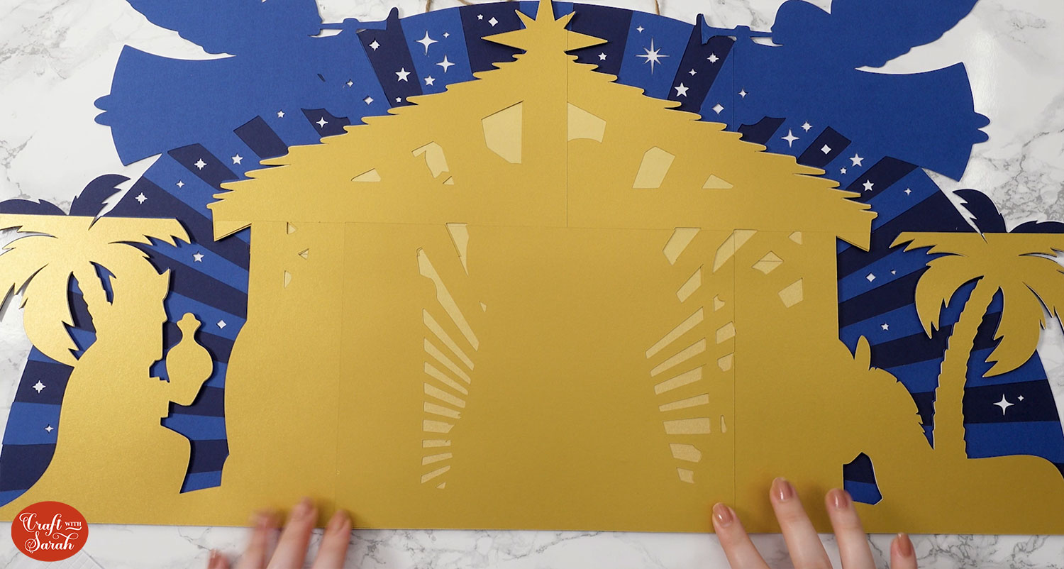 CCC 2023 Day 11 ☃️ Giant Nativity Sign - Craft with Sarah