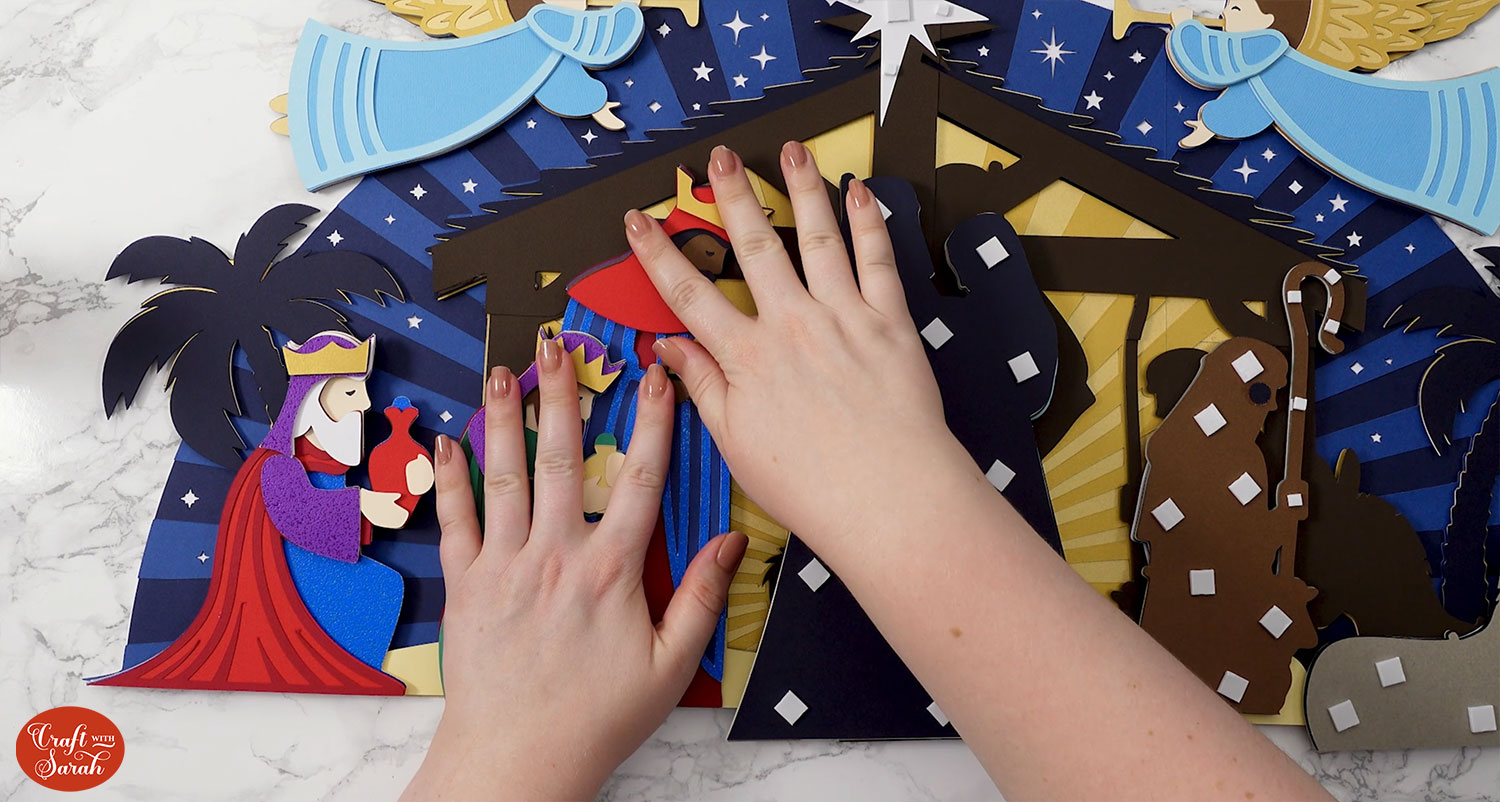 CCC 2023 Day 11 ☃️ Giant Nativity Sign - Craft with Sarah