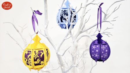 Slot-Together 3D Christmas Ornaments - Craft with Sarah