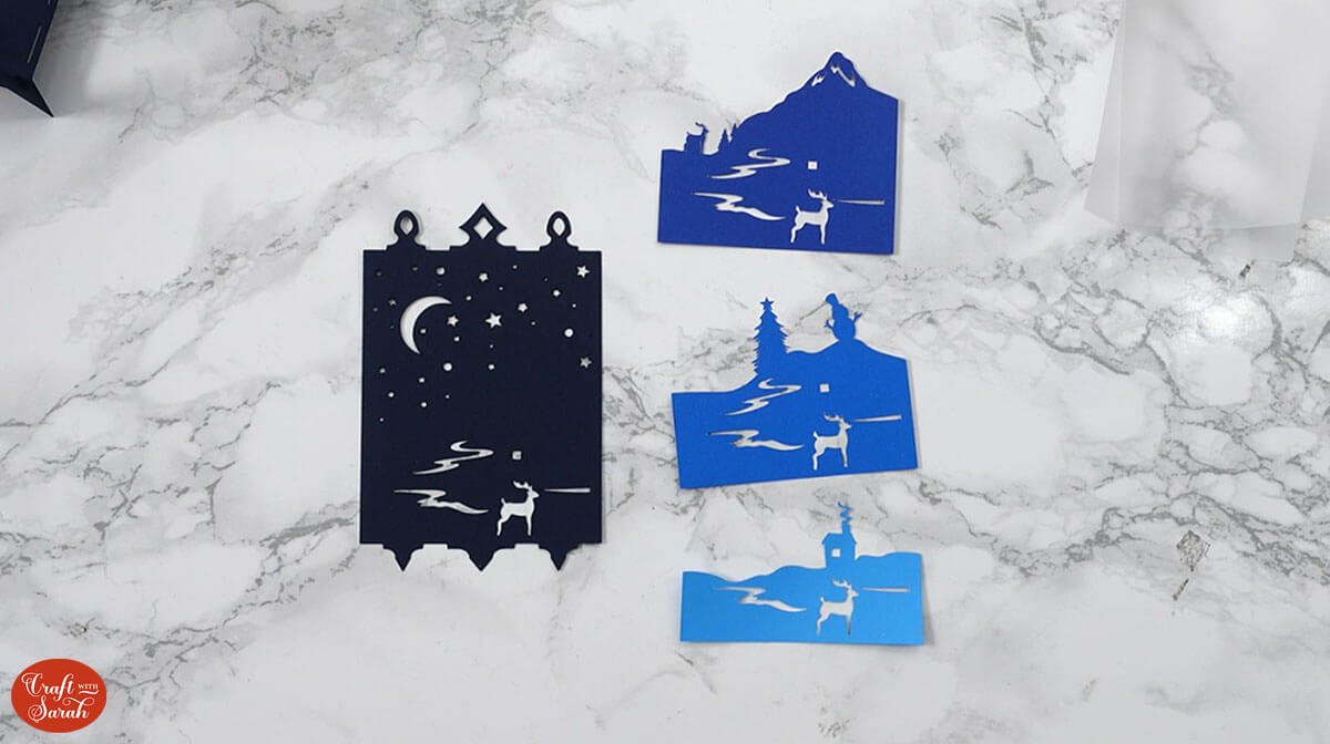 3D Lantern Papercraft 🕯️ A Beautiful Winter Scene That GLOWS - Craft ...