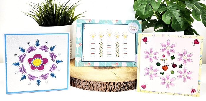 Card Stitching Patterns: Paper Embroidery on Cards! - Craft with Sarah