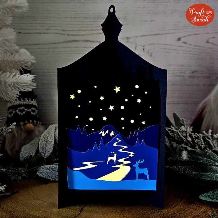 3D Lantern Papercraft 🕯️ A Beautiful Winter Scene That GLOWS - Craft ...