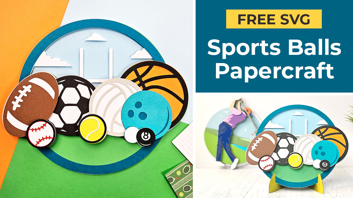 Free Sports Balls SVG ⚽🏈⚾️ + 50 Sports Craft Ideas - Craft with Sarah