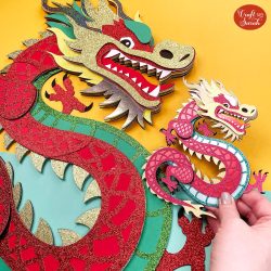 Chinese Dragon SVG 🐉 Celebrate the Year of the Dragon - Craft with Sarah