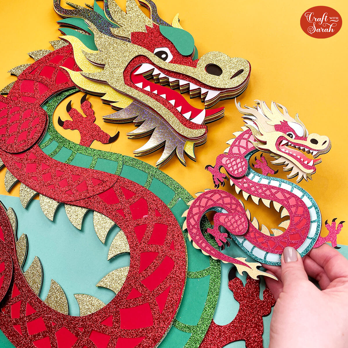 Chinese Dragon SVG 🐉 Celebrate the Year of the Dragon - Craft with Sarah