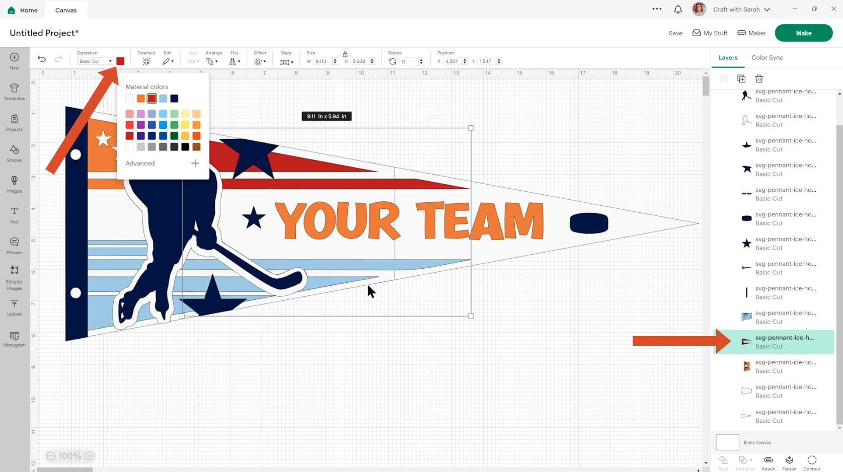 Homemade Sports Pennants 🏀 4 Different Designs! - Craft with Sarah