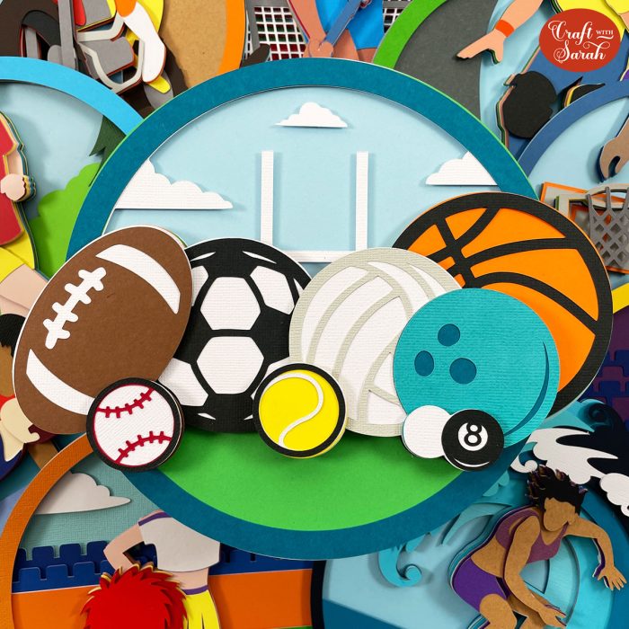 Free Sports Balls SVG ⚽🏈⚾️ + 50 Sports Craft Ideas - Craft with Sarah