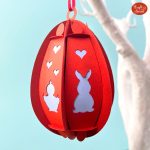 3D Easter Eggs 🌷 Slot-Together Easter Cricut Craft - Craft with Sarah