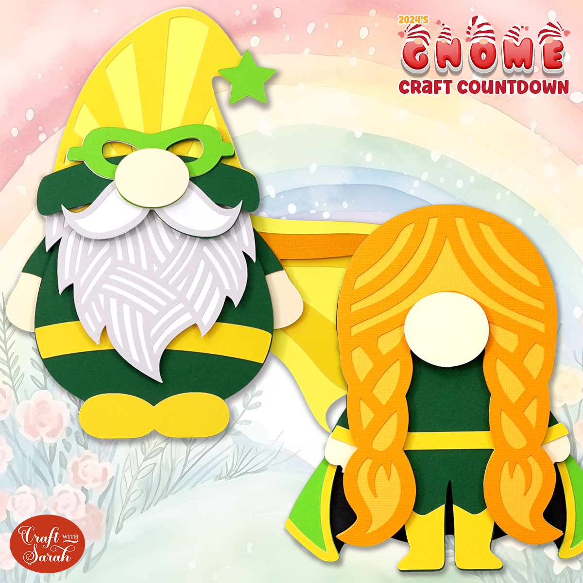 Gnome Craft Countdown 2024 - Craft with Sarah
