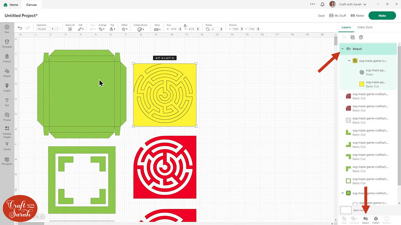 DIY Maze Puzzle Game 🤩 Make A Ball Bearing Maze Game - Craft with Sarah